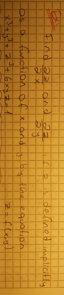 Solved bis defined implicitly as a function of x and y by | Chegg.com