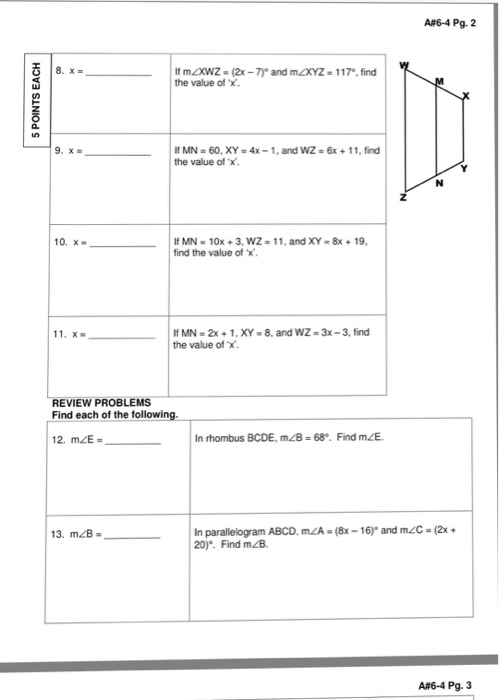 Solved If m XWZ = (2x - 7) degree and m XYZ = 117 degree. | Chegg.com