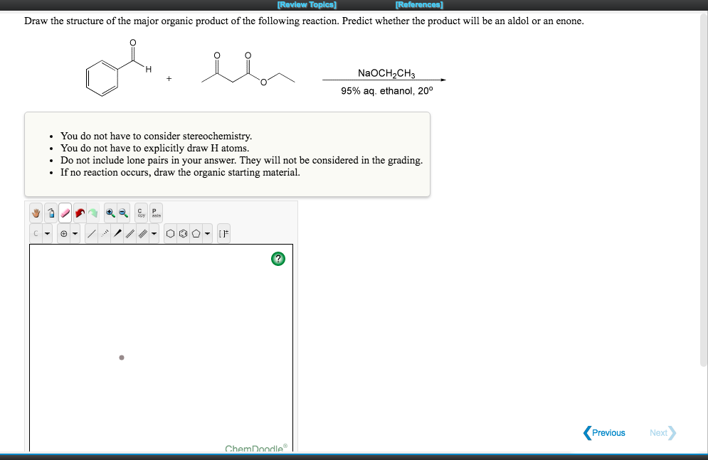 Solved Review Topics] References] Draw the structure of the | Chegg.com