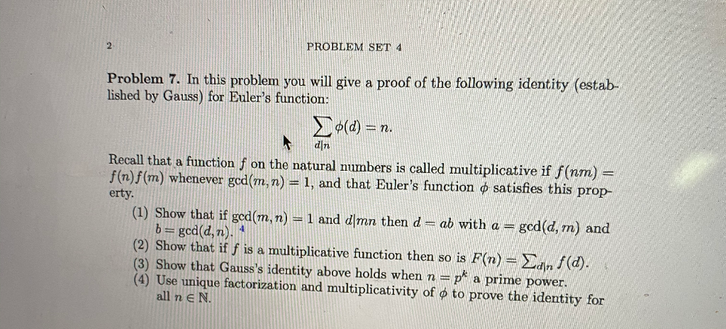 Solved PROBLEM SET 4 Problem 7. In this problem you will | Chegg.com