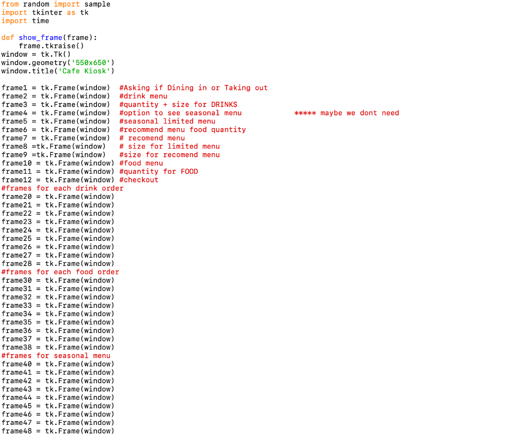 Solved from random import sample import tkinter as tk import | Chegg.com