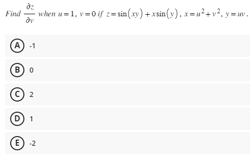 Solved Find ∂v∂z when u=1,v=0 if | Chegg.com