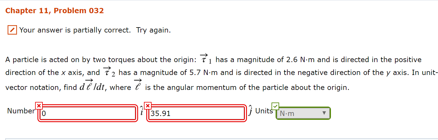 Solved Chapter 11, Problem 032 Your answer is partially | Chegg.com
