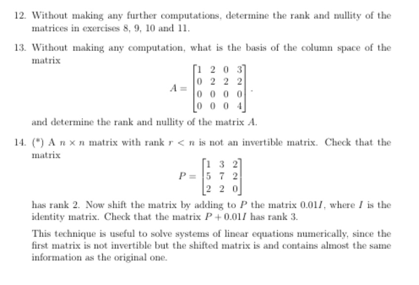 Without making any further computations, determine | Chegg.com