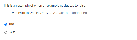 Solved This is an example of when an example evaluates to | Chegg.com