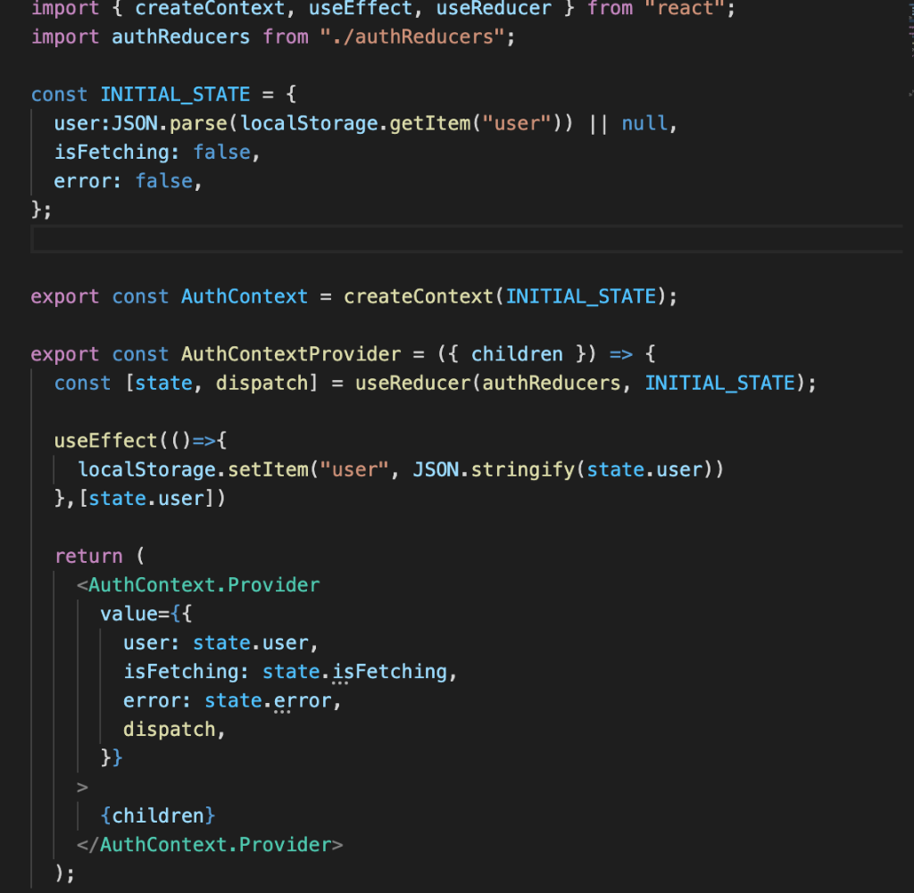 Import { Usecontext Useeffect Usestate } From