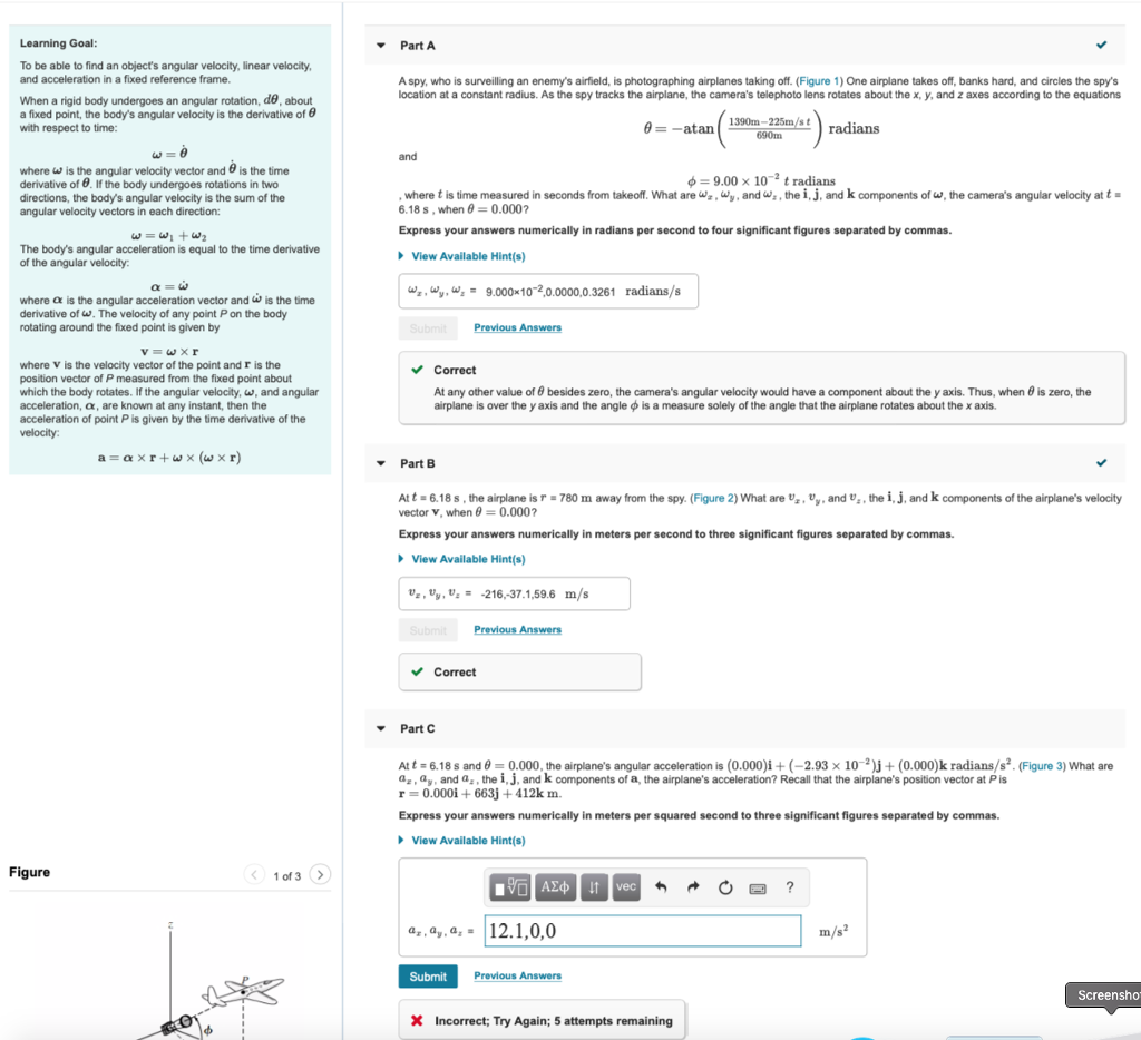 Solved Learning Goal Part A To be able to find an object's | Chegg.com