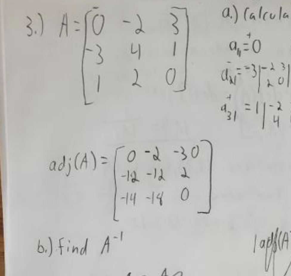 Solved 3.0A=0 d3 시 니 | 2 0 a) a) (alcula 4 0 31 IN 3201 해 니 | Chegg.com