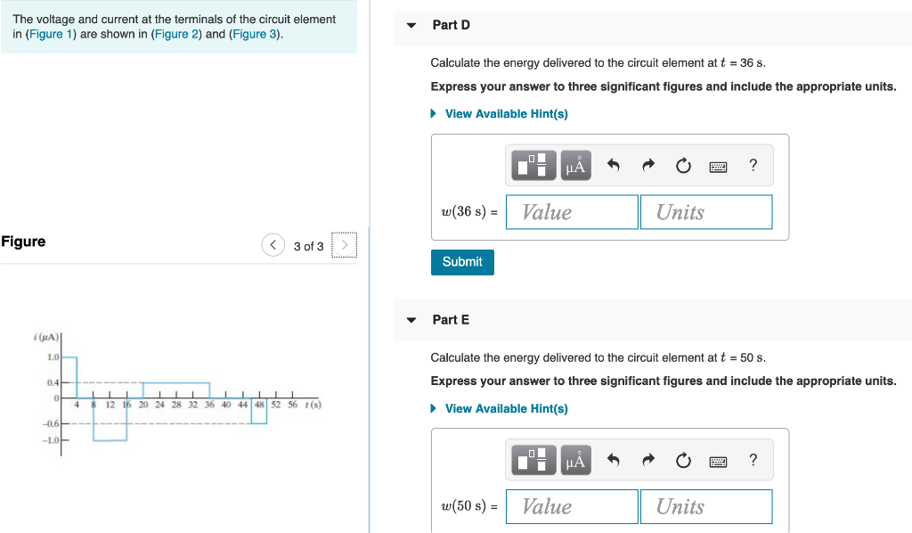 Solved The voltage and current at the terminals of the | Chegg.com