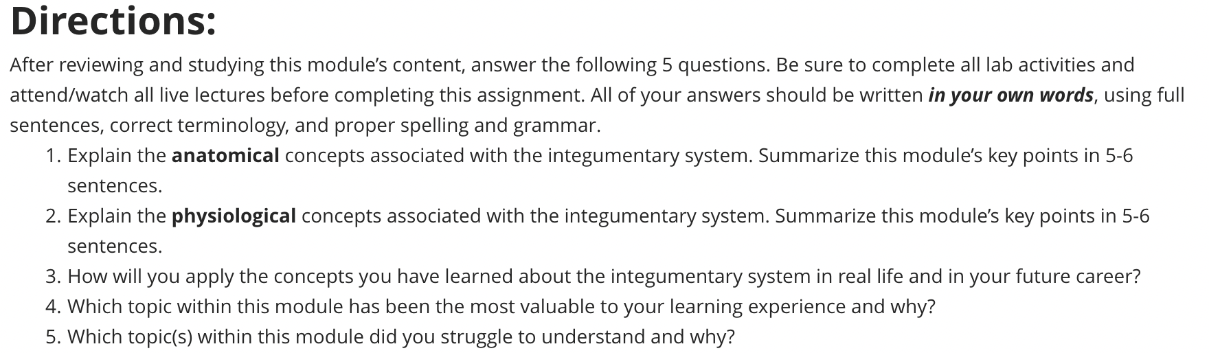 Solved Directions: After reviewing and studying this | Chegg.com