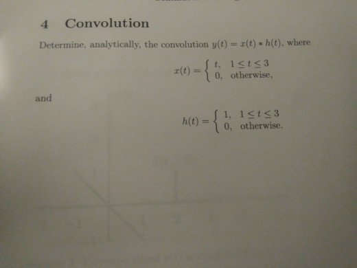 Solved 4 Convolution Determine, analytically, the | Chegg.com