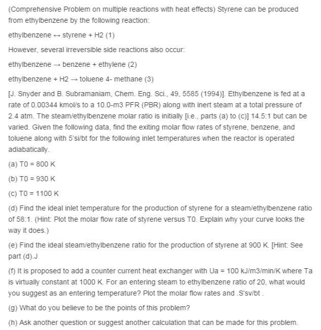 Solved Answer All The Parts Do Not Copy From Chegg As This Chegg