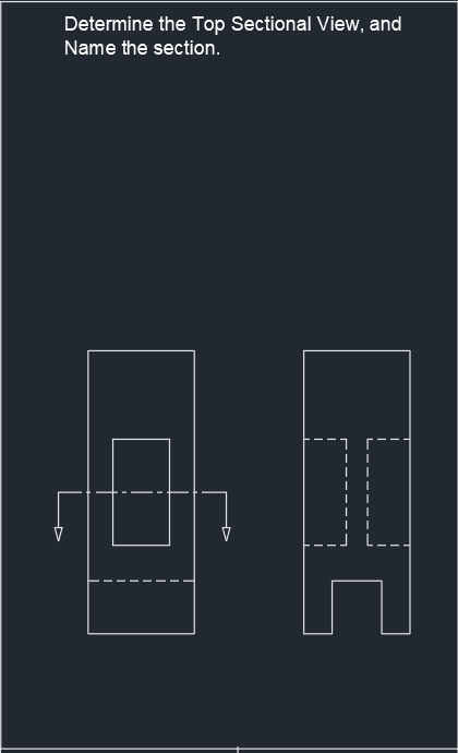 Solved Determine the Top Sectional View, and Name the | Chegg.com