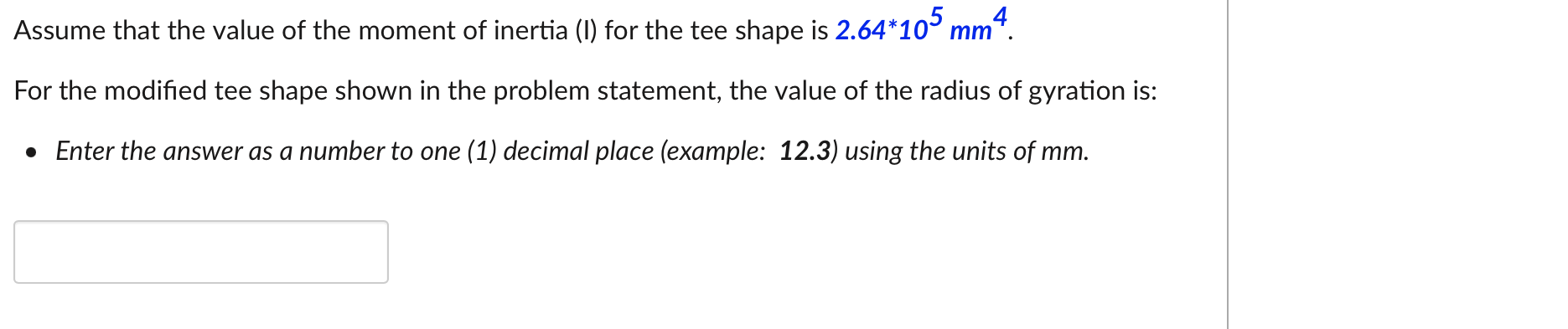 Solved For parts (a) - (d), use the modified tee shape shown | Chegg.com