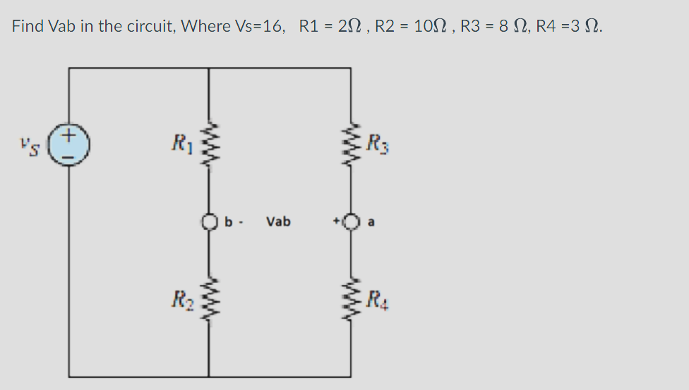 Solved Find Vab in the circuit, Where | Chegg.com