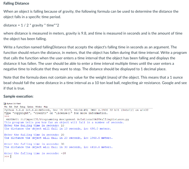 Solved Program should be wirtten in Python 3rd edition and | Chegg.com