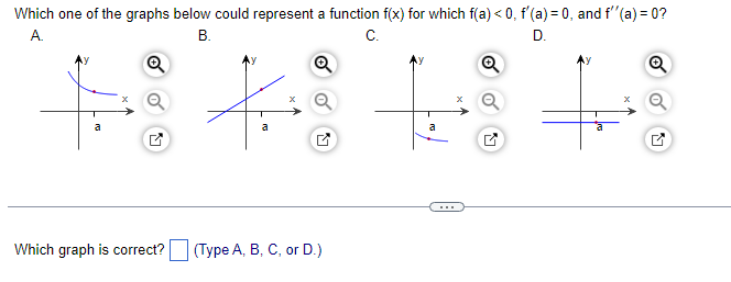 Solved Which one of the graphs below could represent a | Chegg.com