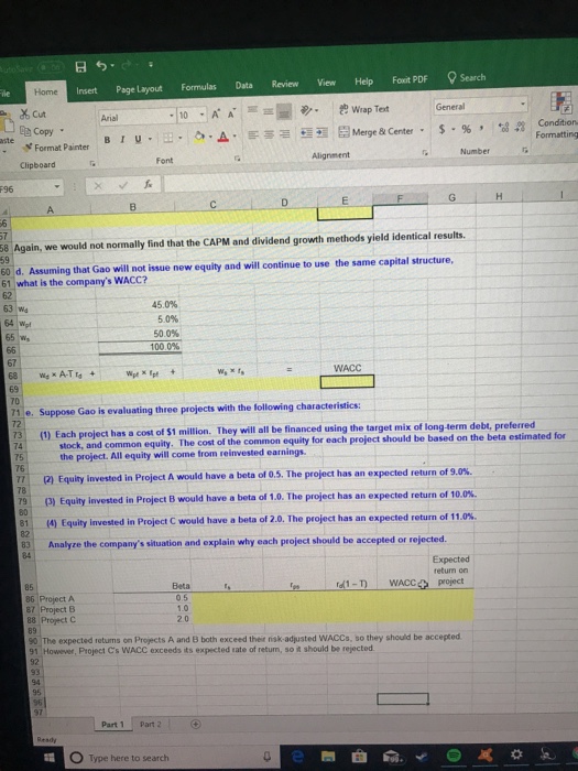 Solved Insert Page Layout Formulas Data Review View Help | Chegg.com