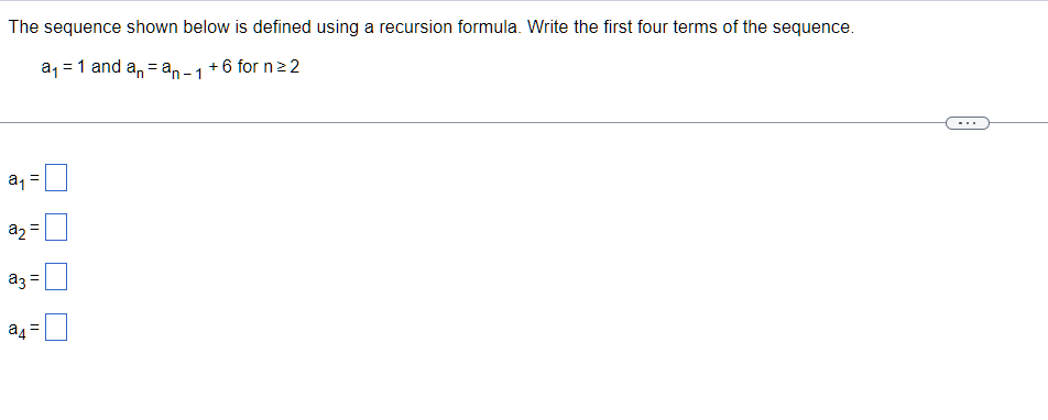 Solved The Sequence Shown Below Is Defined Using A Recursion 5702