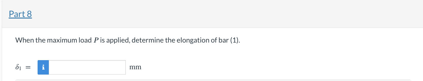 [Solved]: When the maximum load P is applied, det