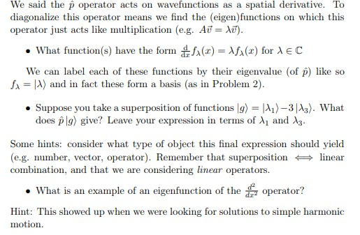 Solved We said the f operator acts on wavefunctions as a | Chegg.com