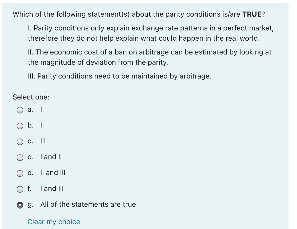 Solved Which of the following statement(s) about the parity | Chegg.com