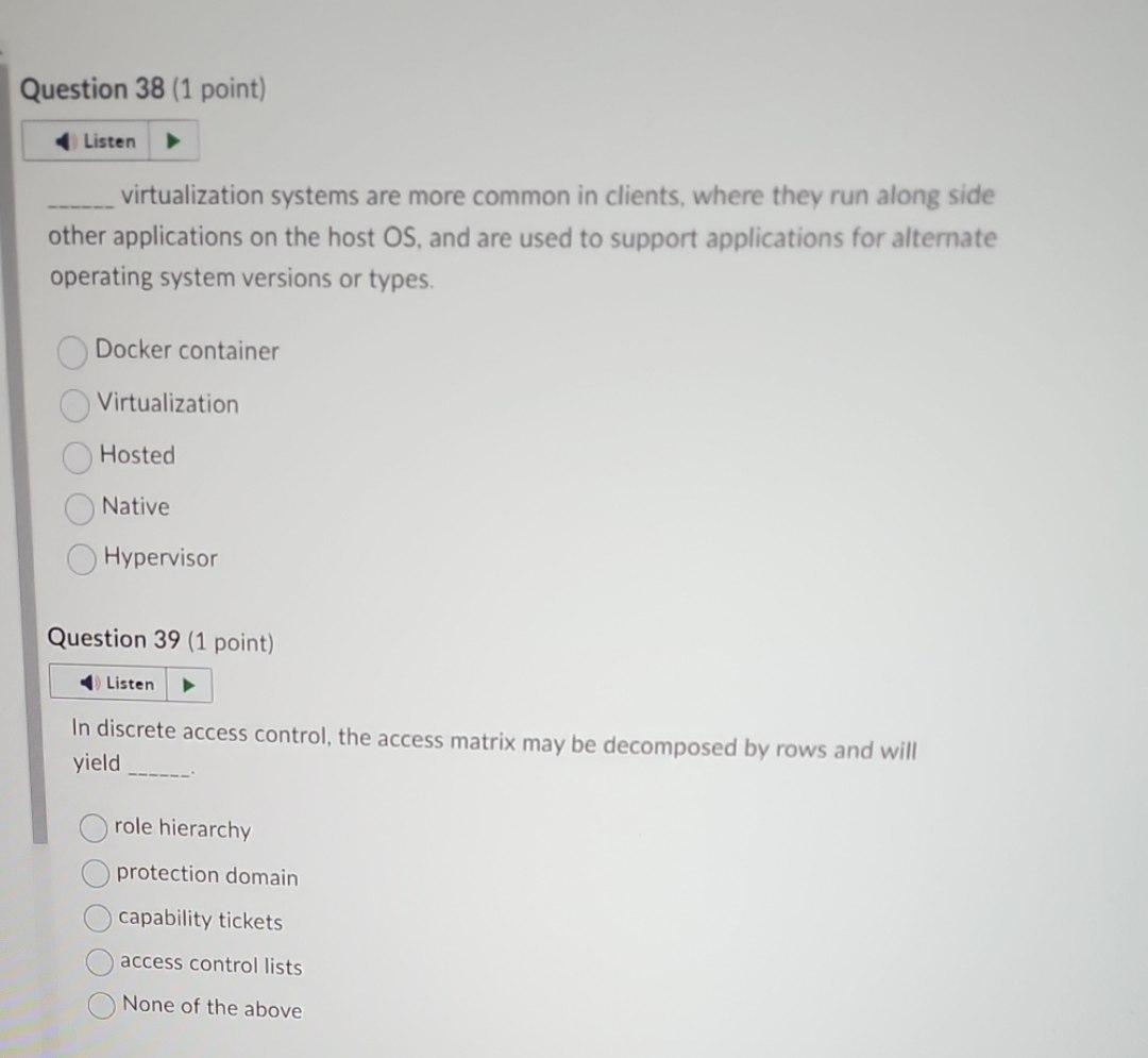 Solved virtualization systems are more common in clients, | Chegg.com