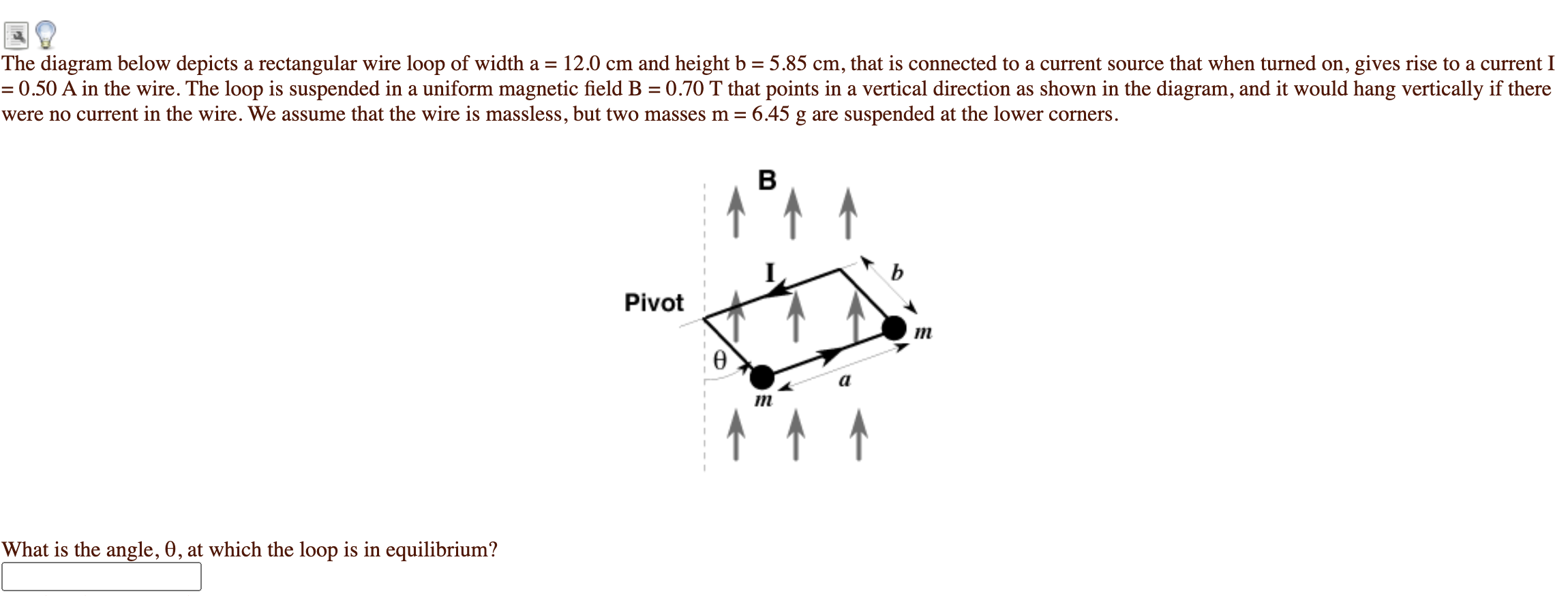 Solved = The diagram below depicts a rectangular wire loop | Chegg.com