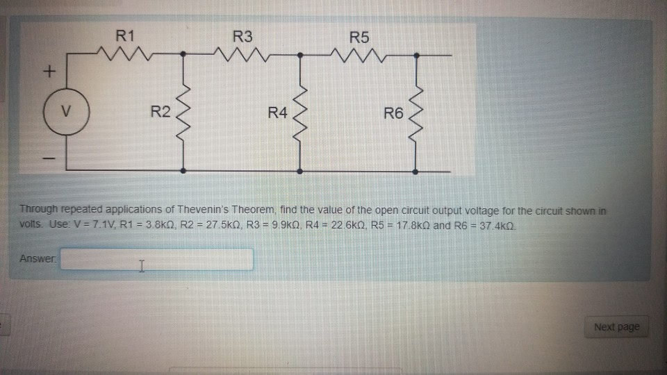 Solved R1 R3 R5 + V R2 R4 R6 Through repeated applications | Chegg.com