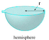 A tank in the shape of a hemisphere with a radius r = | Chegg.com