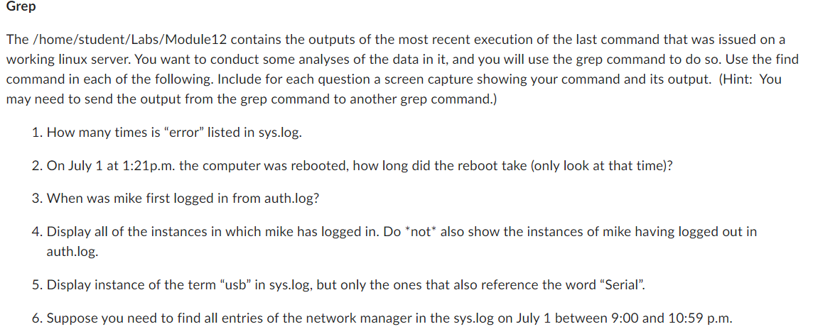 MPO 2.7 Use piping and filters to manipulate data. | Chegg.com