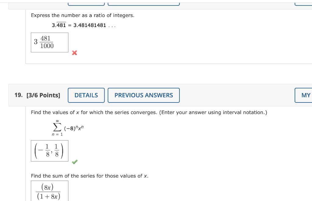 Solved how do you do these problems on webassign? the 3.481 | Chegg.com