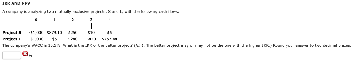 Solved A company is analyzing two mutually exclusive | Chegg.com
