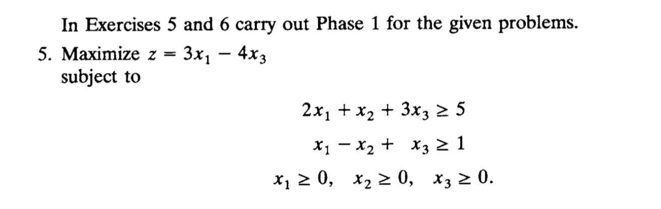 Solved In Exercises 1-4 set up the initial simplex tableau | Chegg.com