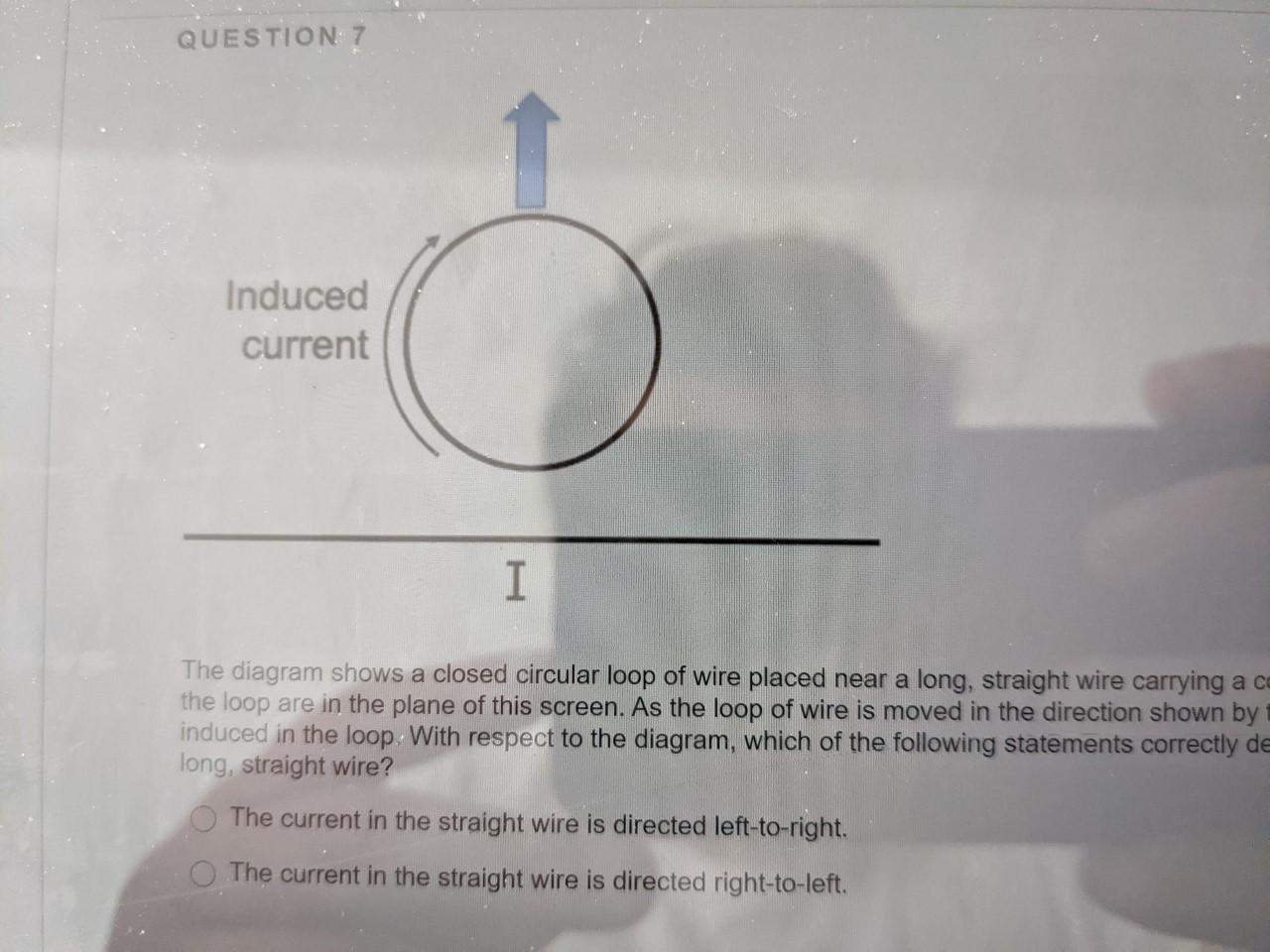 Solved The diagram shows a closed circular loop of wire | Chegg.com
