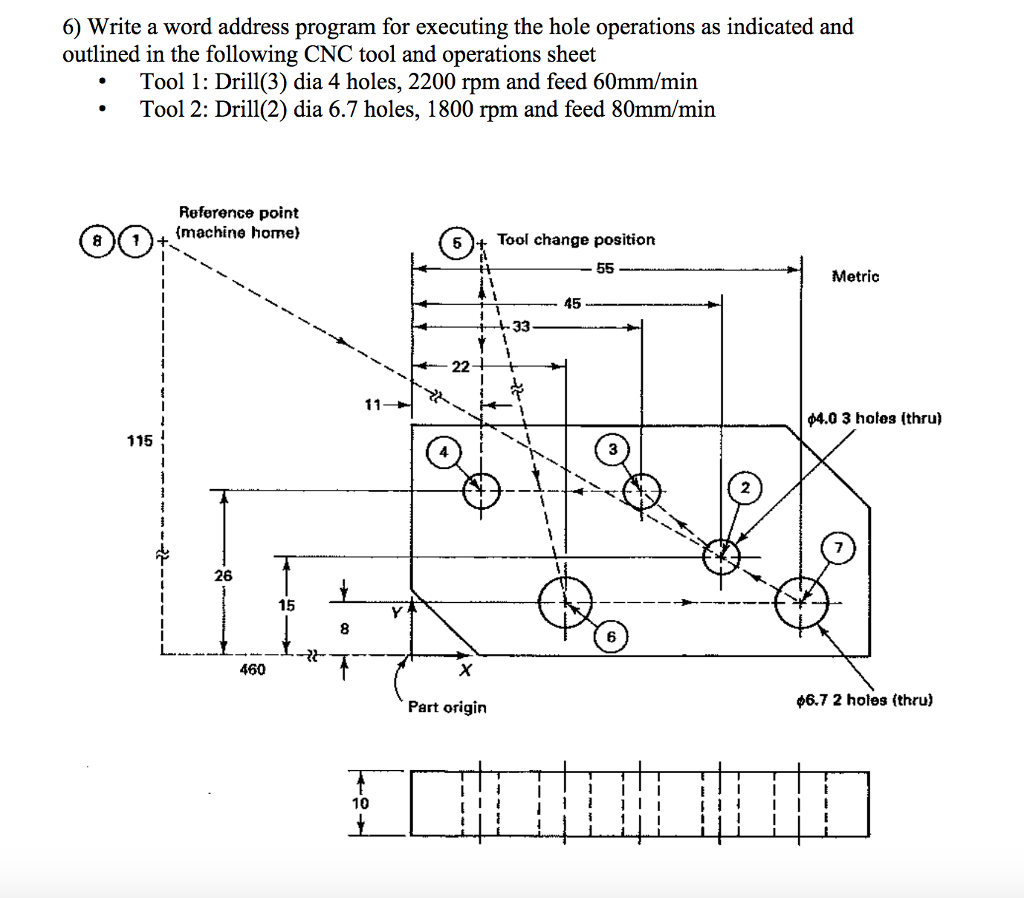 Solved 6) Write a word address program for executing the | Chegg.com