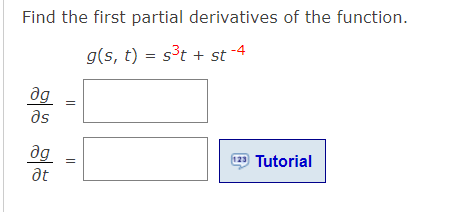 Solved Find the first partial derivatives of the function. | Chegg.com