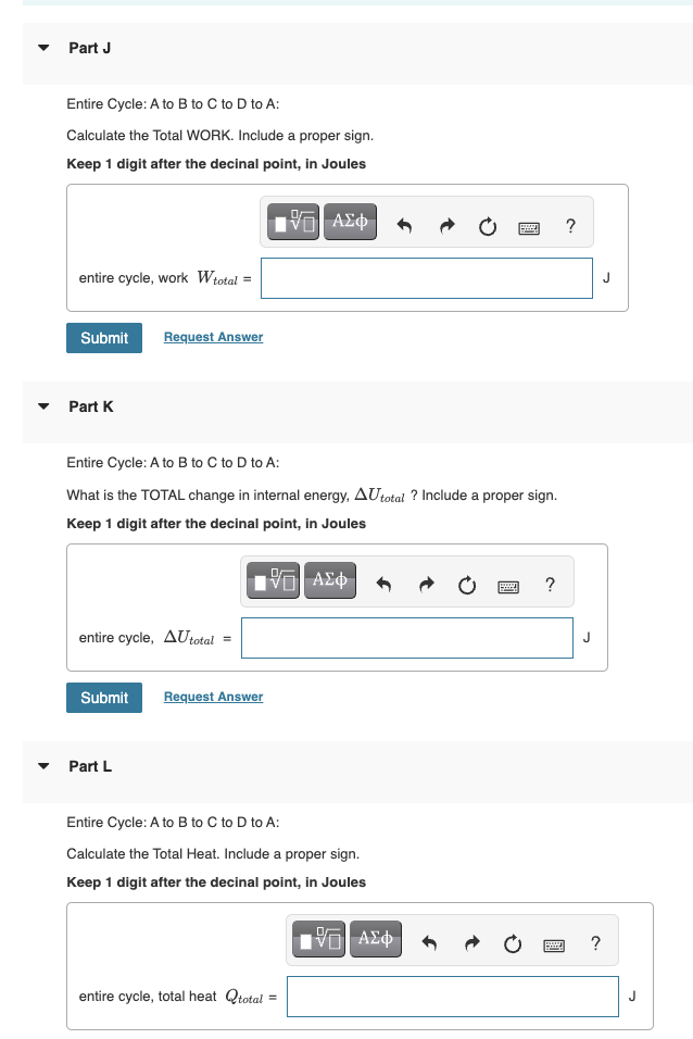 Solved A to B: Isobaric (constant pressure) Learning Goal: | Chegg.com
