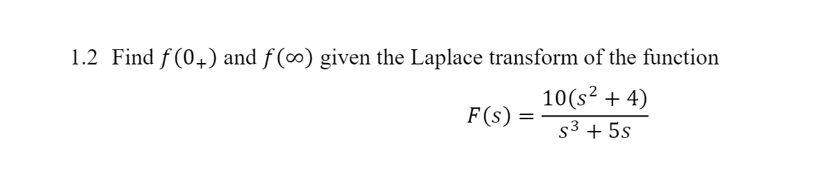 Solved 1. (30 pts) Laplace Transform and Inverse Laplace | Chegg.com