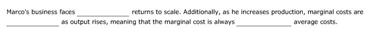 Solved 4. Identifying returns to scale Imagine Marco owns a | Chegg.com