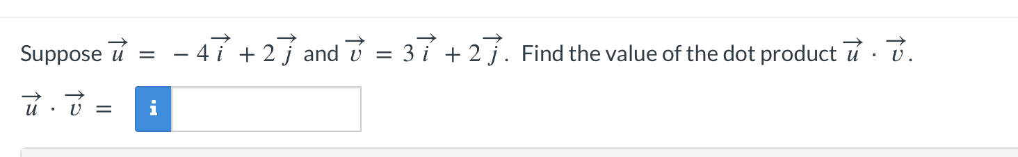 Solved Suppose vec(u)=-4vec(i)+2vec(j) and | Chegg.com Solved Suppose vec(u)=-4vec(i)+2vec(j) and | Chegg.com