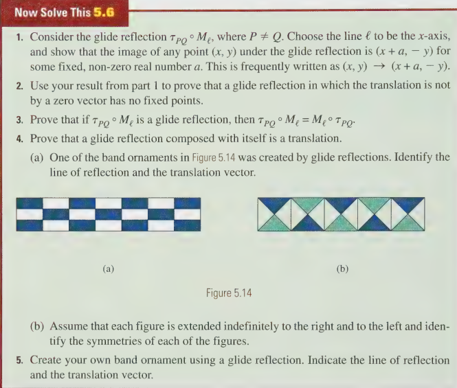 Solved Now Solve This 5.6Consider the glide reflection | Chegg.com