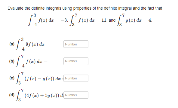 Solved Evaluate the definite integrals using properties of | Chegg.com