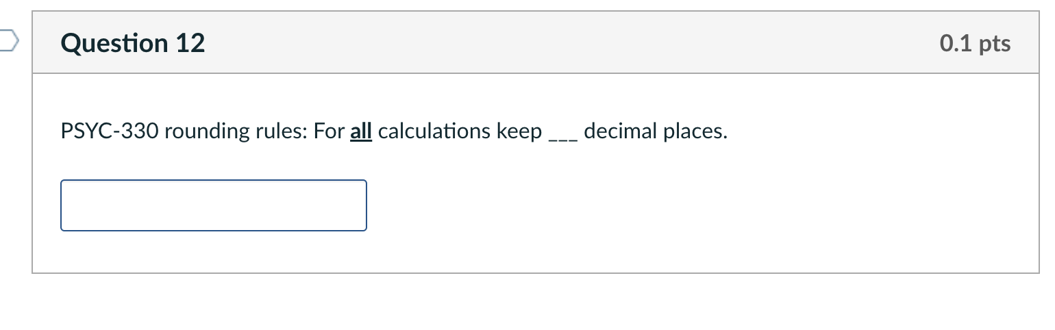 Solved PSYC-330 rounding rules: For all calculations keep | Chegg.com