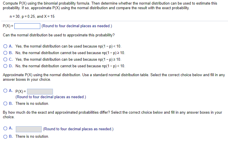 Solved Compute P(X) using the binomial probability formula. | Chegg.com