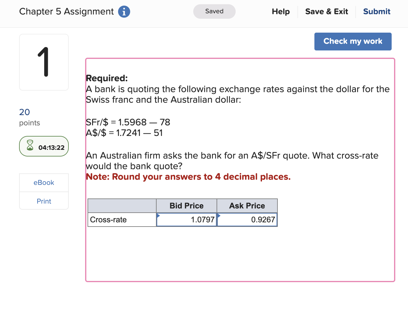 Solved Required:A bank is quoting the following exchange | Chegg.com