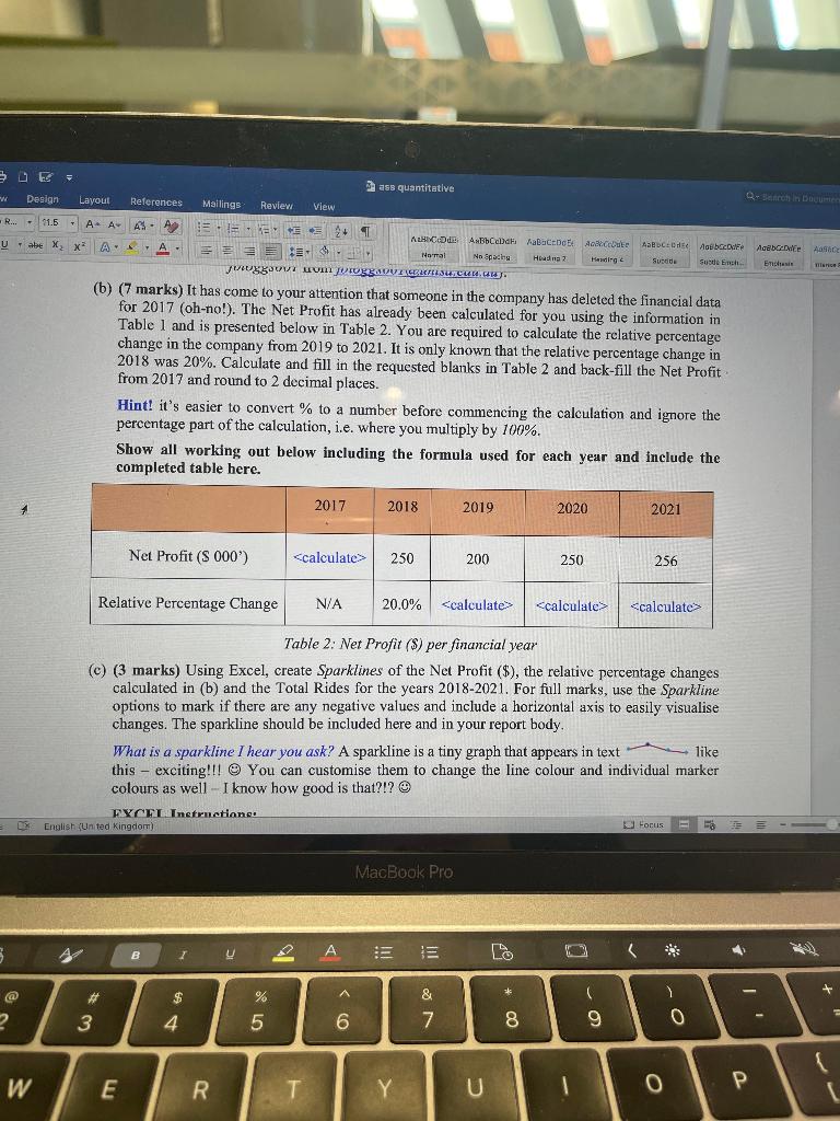 Solved A key success of any business is to analyse their | Chegg.com