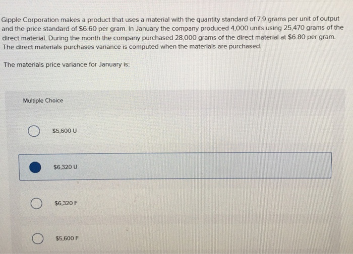 Gipple Corporation makes a product that uses a | Chegg.com