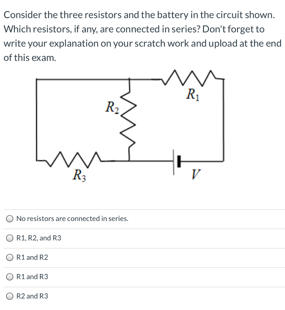 Solved Consider the three resistors and the battery in the | Chegg.com