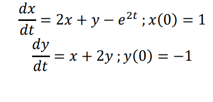 Solved using the differential operator and elimination | Chegg.com